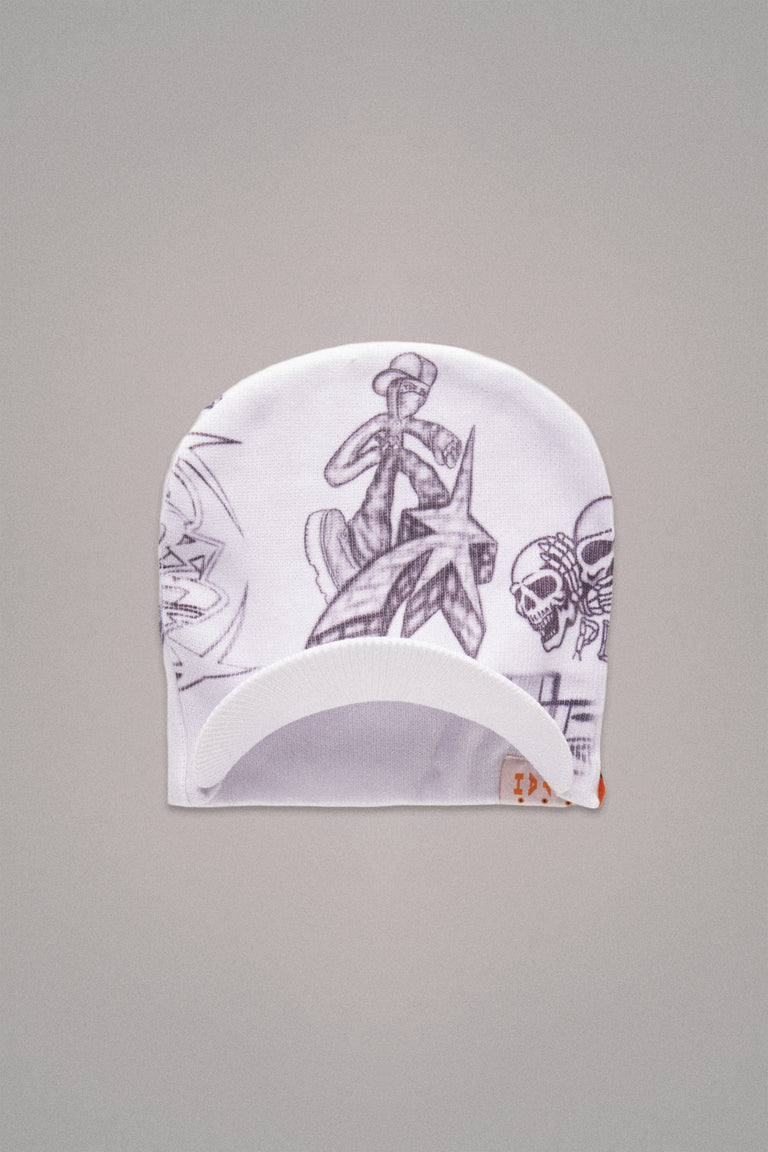 GRAFFITI BEANIE // WHITE – PDF CHANNEL
